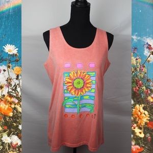 Vintage | Tops | Vtg 993 Fresh Produce Floral Tank | Poshmark